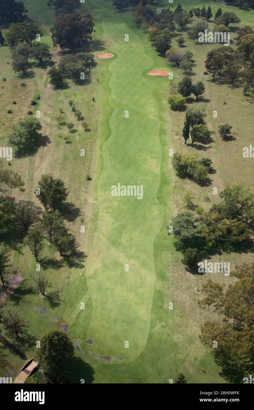 Aerial view of a golf course Stock Photo - Alamy