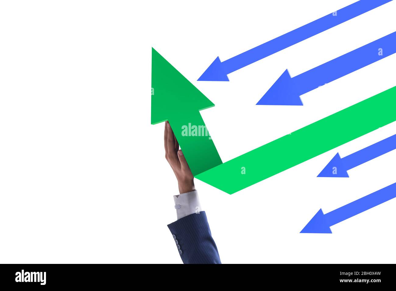 Economic Recovery Concept With Line Charts Stock Photo Alamy