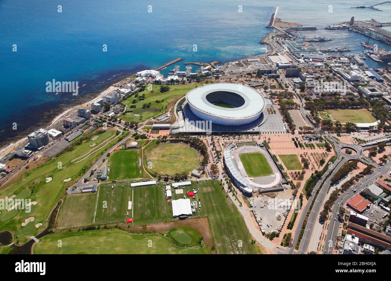 Aerial photo of Cape Town 2010 World Cups Stadium Stock Photo - Alamy