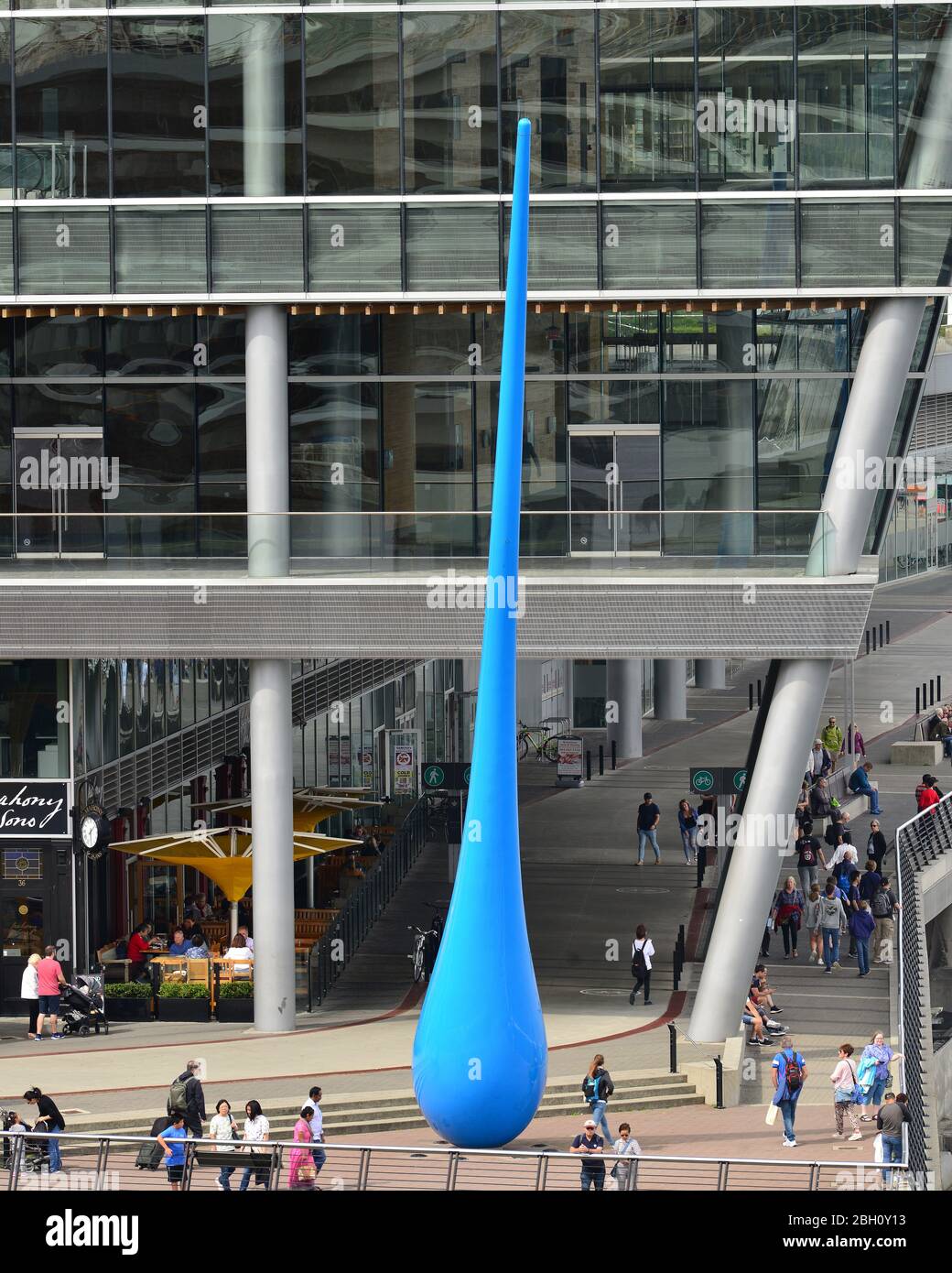 The Drop is a 20m (65ft) tall sculpture by the German artists called ...