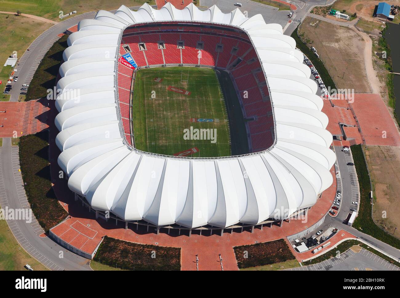 Aerial photo of Nelson Mandela Bay 2010 World Cup Stadium Stock Photo ...