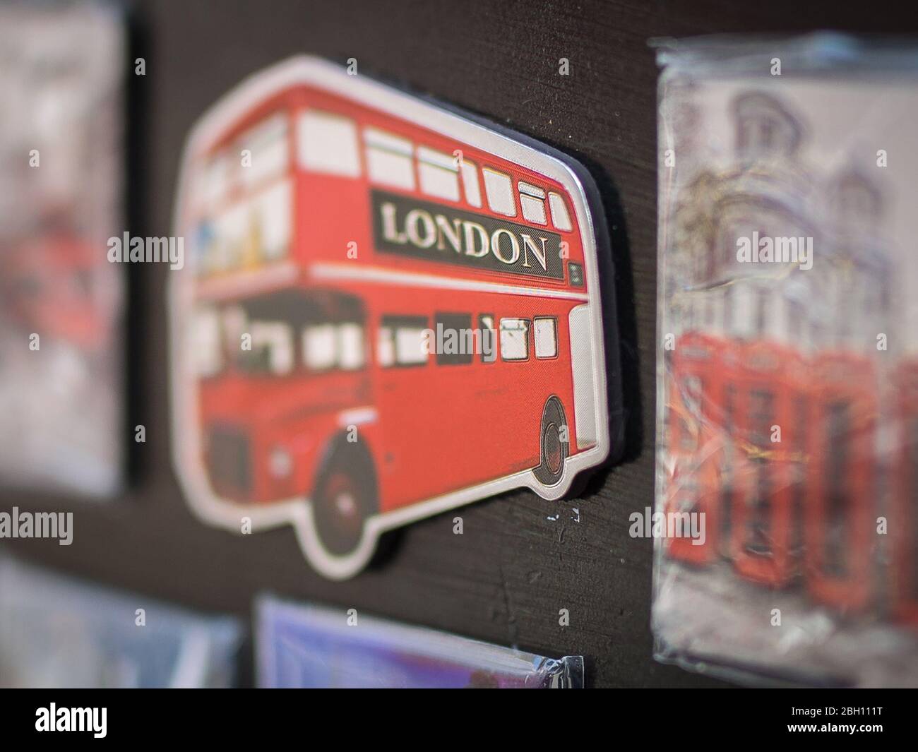 London Magnets Double Decker Bus: Souvenir for Tourists Stock Photo - Alamy