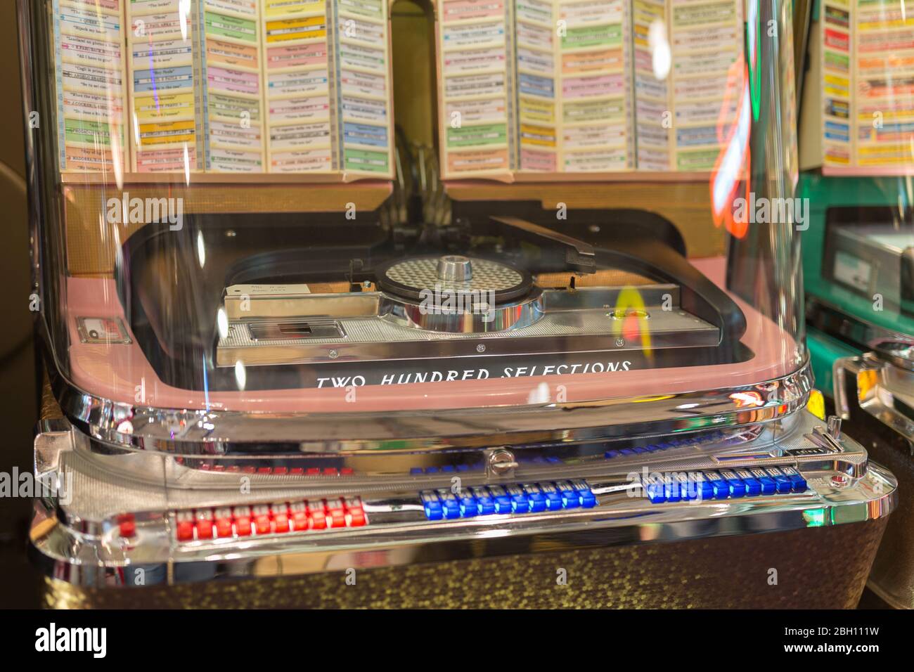 Details of Retro Jukebox: Music and Dance in the 1950s Stock Photo - Alamy
