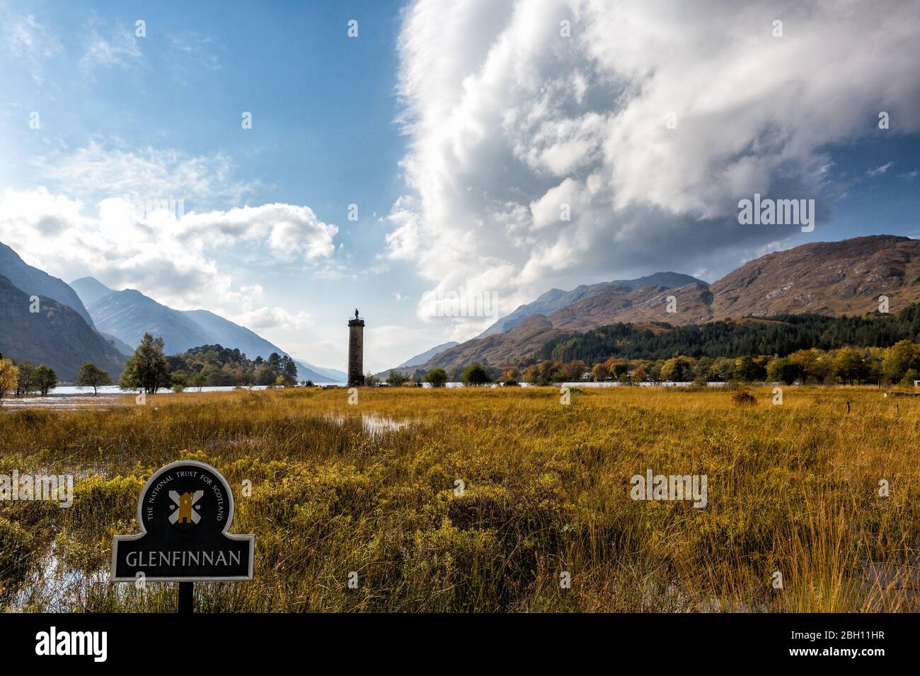 Glenfinnan Scottish Highland scenery in the beautiful and picturesque ...