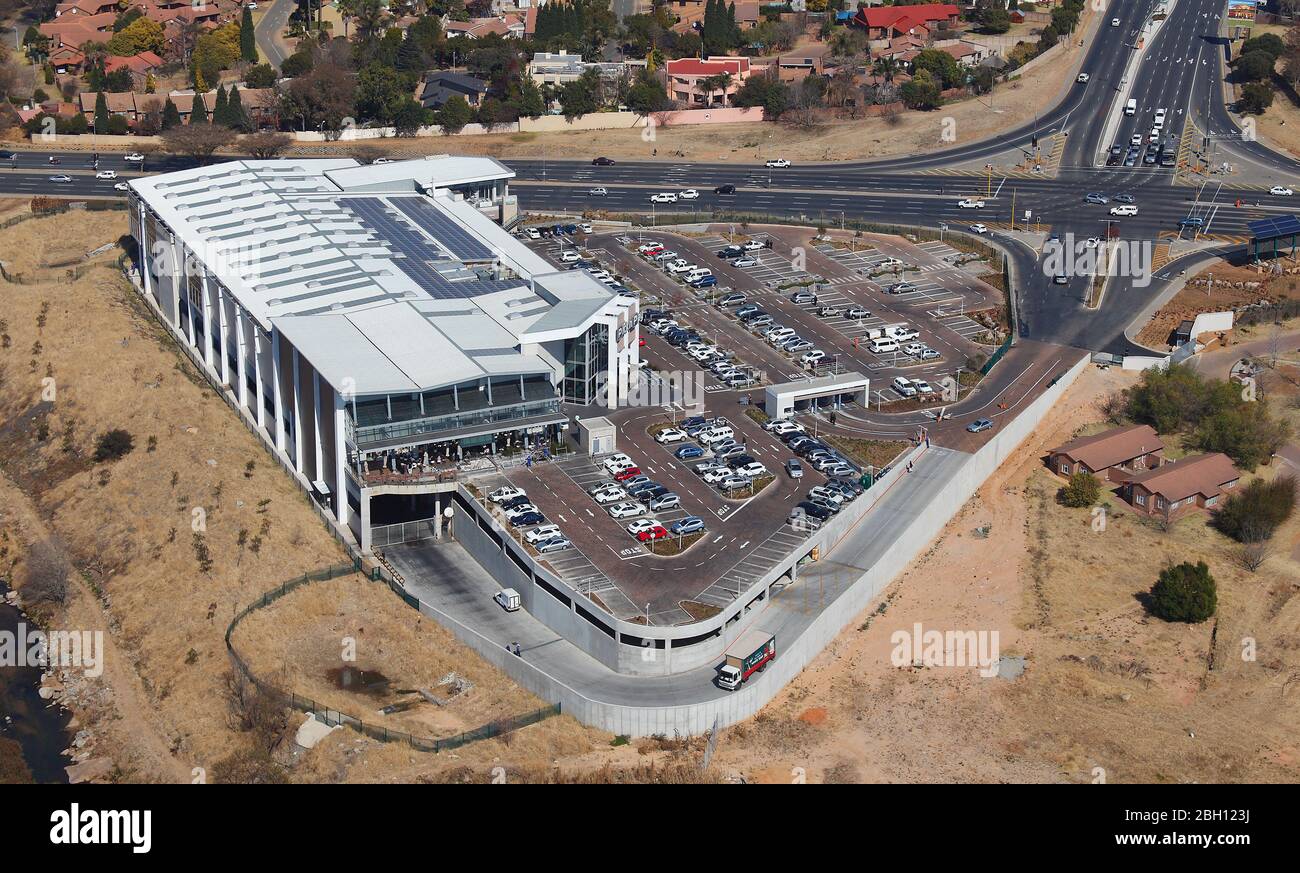 Aerial view of Pick 'Pay on Nicol Stock Photo - Alamy
