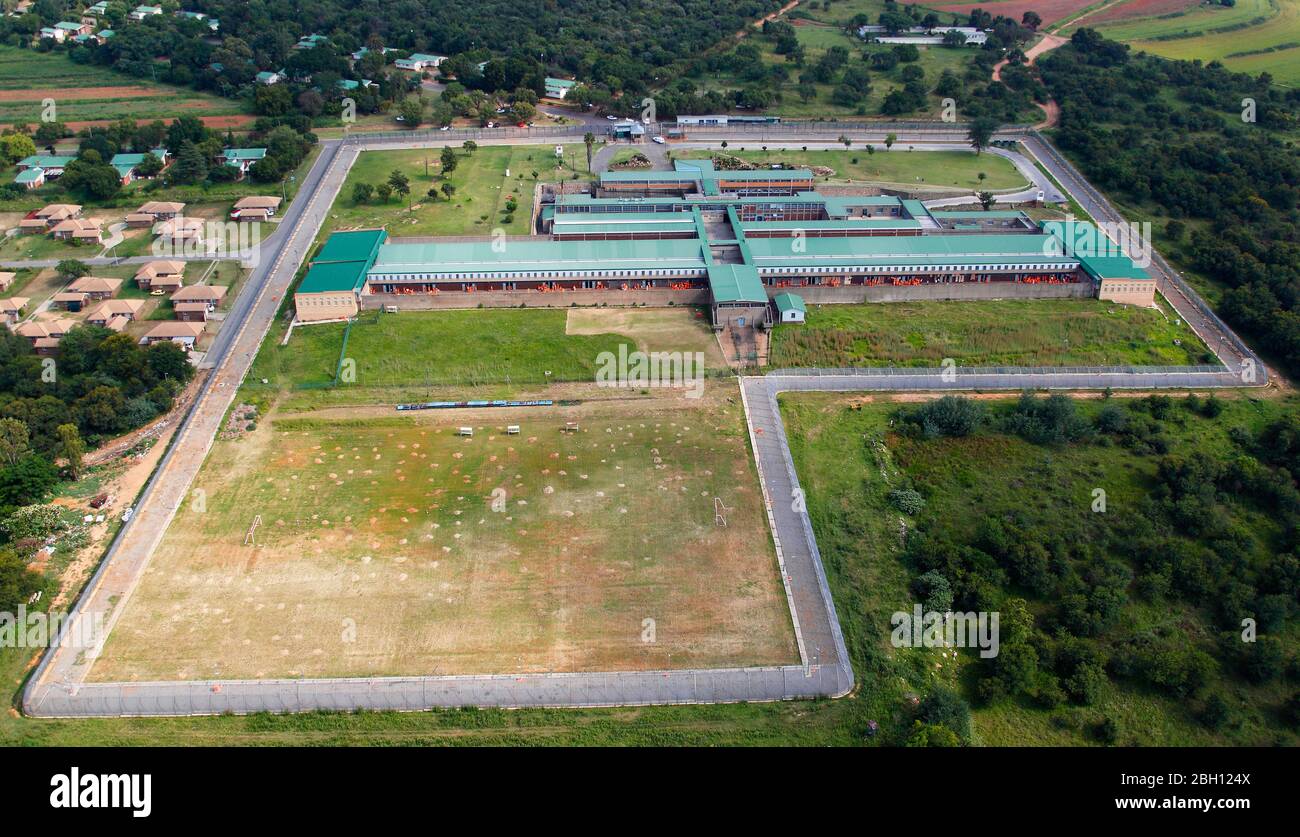 Aerial photo of Leeuwkop Prison Stock Photo - Alamy