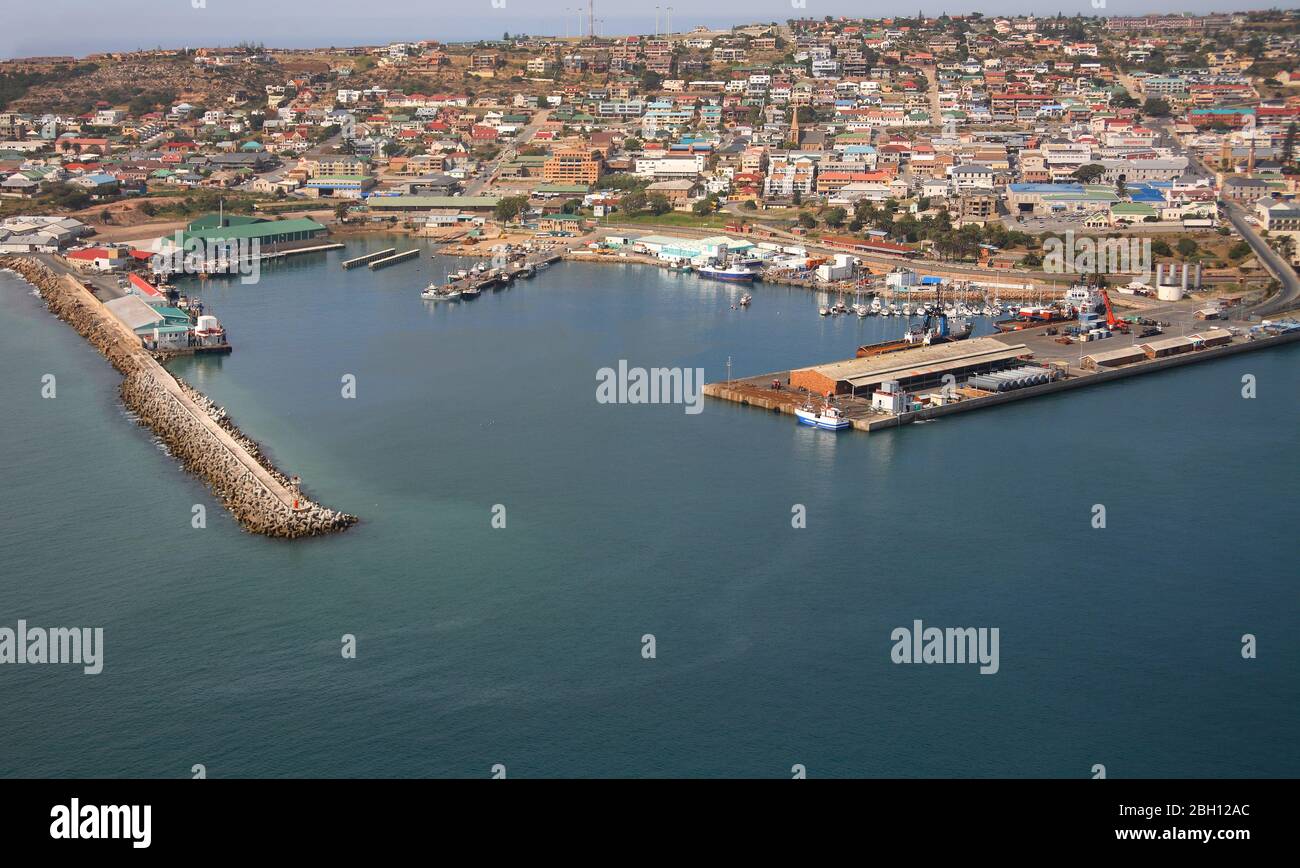 Aerial photo of Mossel Bay Harbour Stock Photo - Alamy