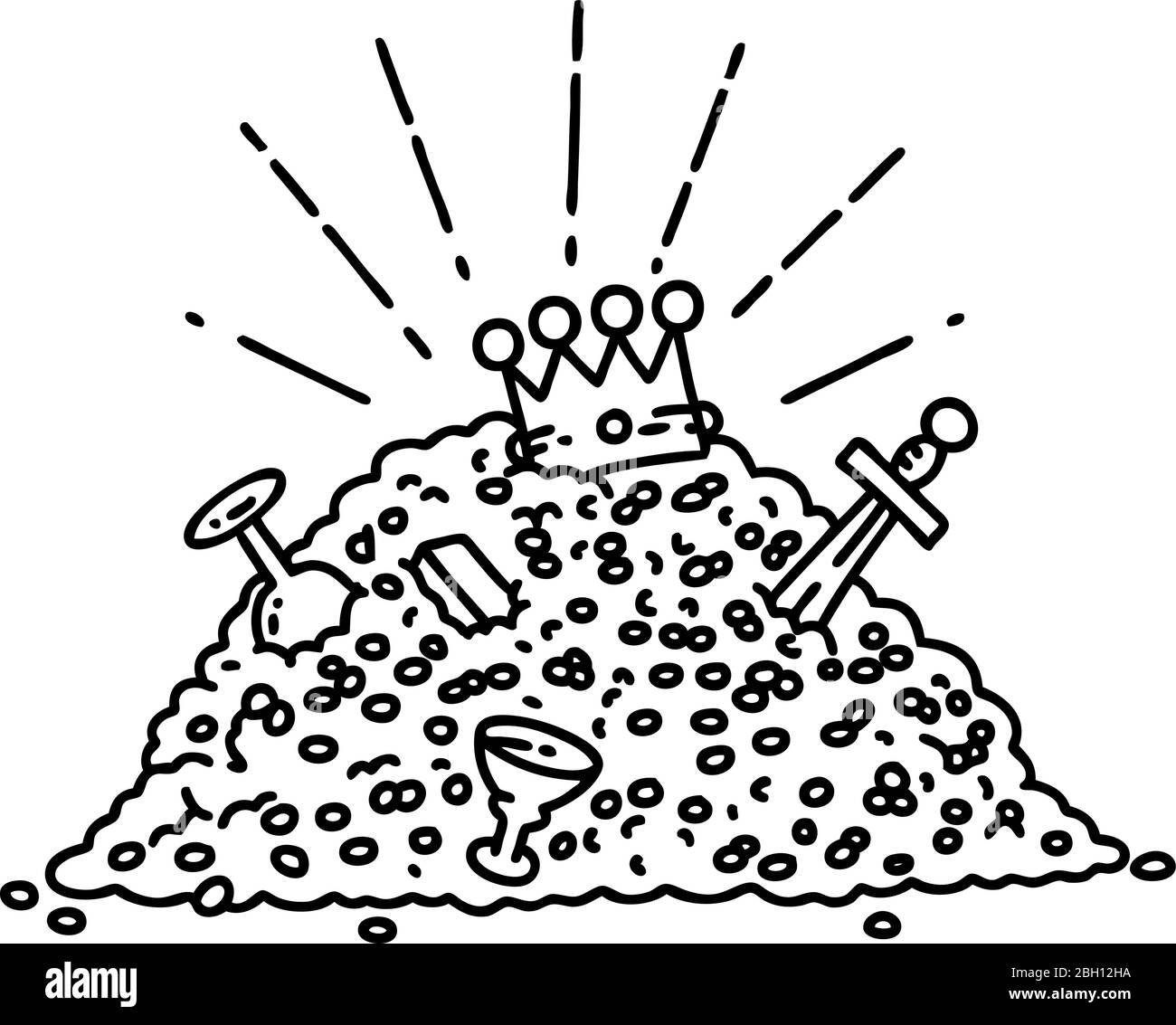 Pile Of Gold Drawing