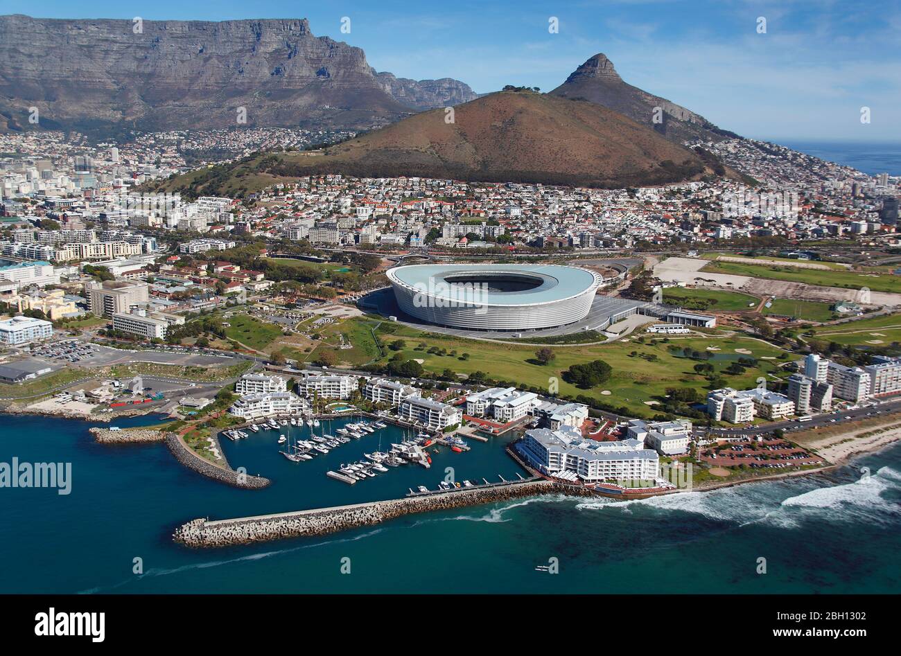 Aerial photo of Cape Town 2010 World Cups Stadium Stock Photo - Alamy