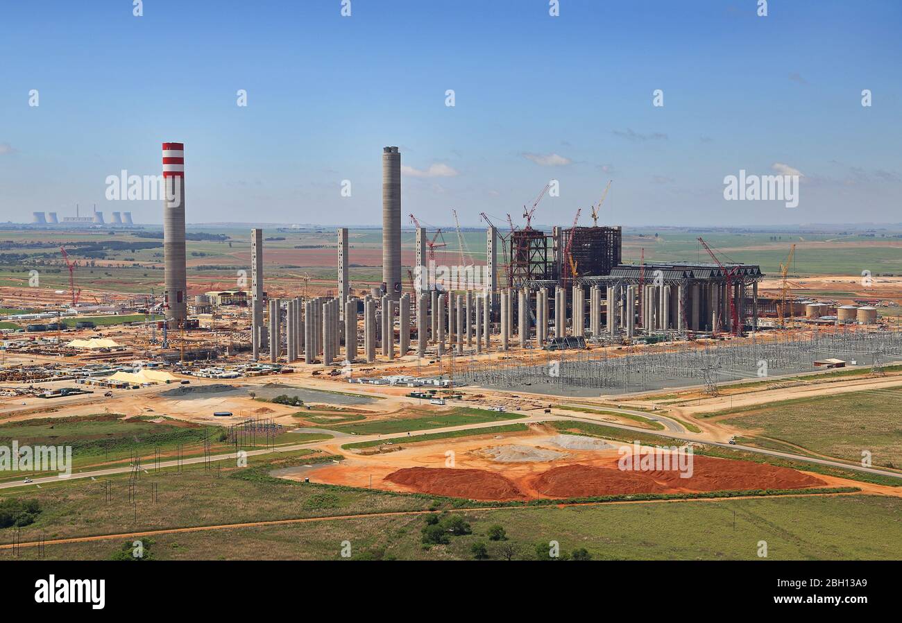 Aerial photo of Kusile Power Station Stock Photo - Alamy