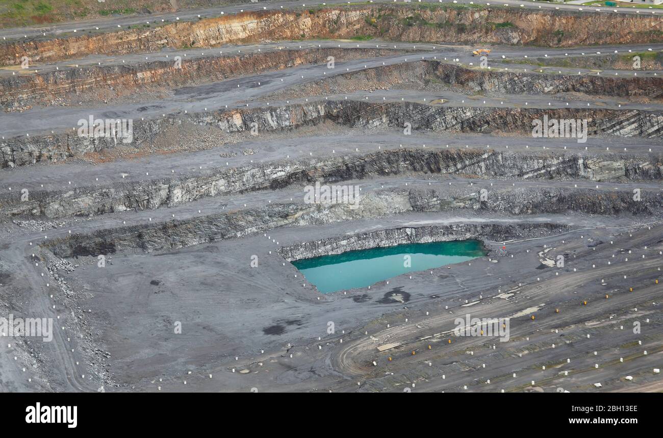 Aerial view of a mine Stock Photo - Alamy