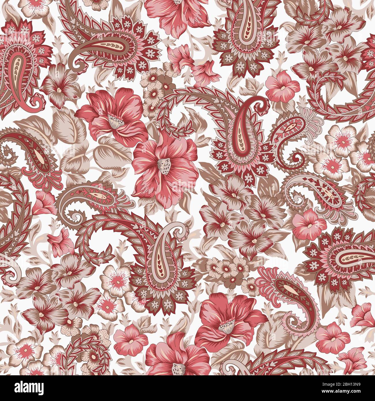 Paisley floral vintage pattern hi-res stock photography and images - Alamy