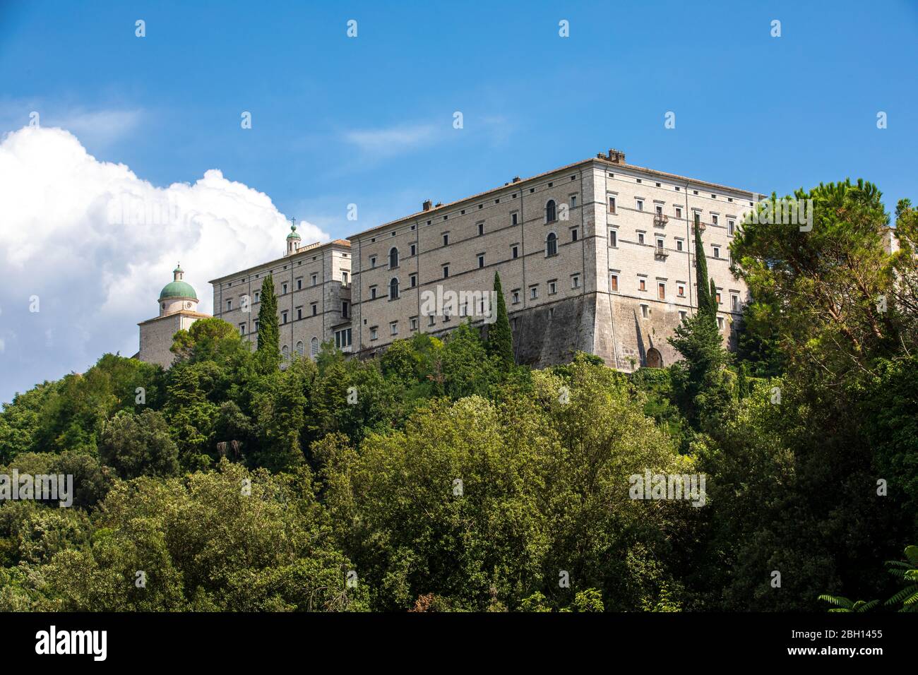 Abbey of Montecassino, Benedictine monastery located on the top of ...