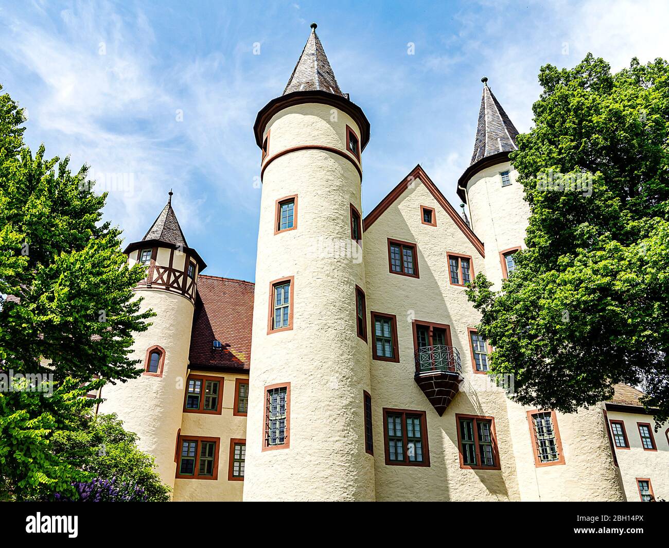 The medieval Lohrer Schloss, also called Kurmainzer Schloss, is a ...
