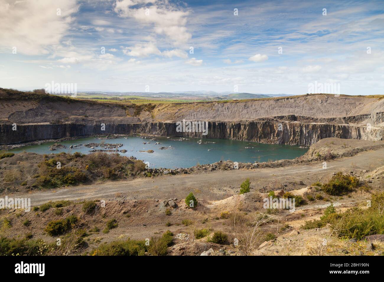 The disused Goat Quarry near Crossgates Stock Photo - Alamy
