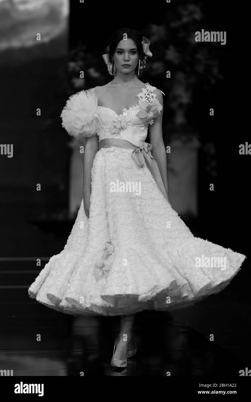 Wearing spanish colours Black and White Stock Photos & Images - Alamy