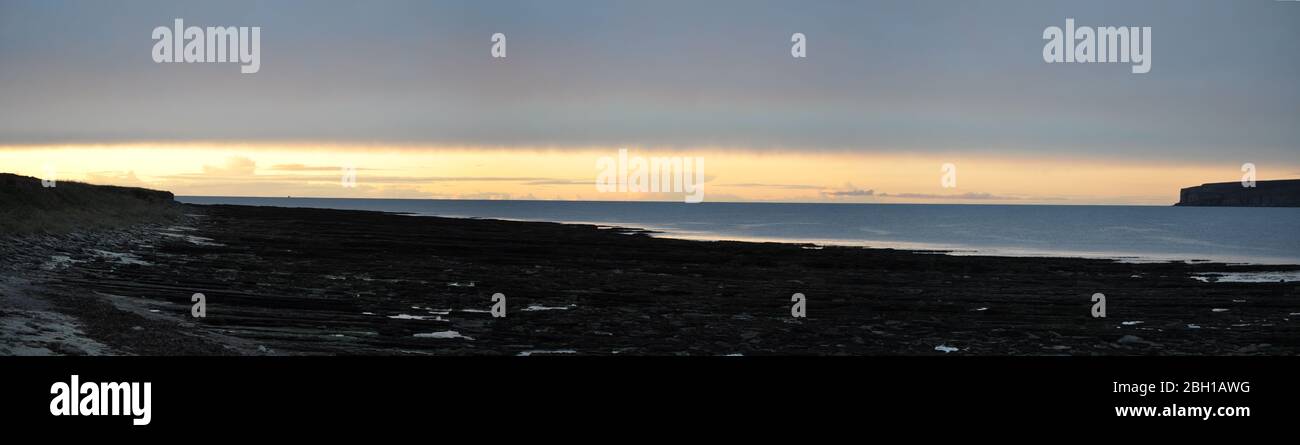 Castletown, Caithness Scotland. Atomic looking clouds and Sunset over ...
