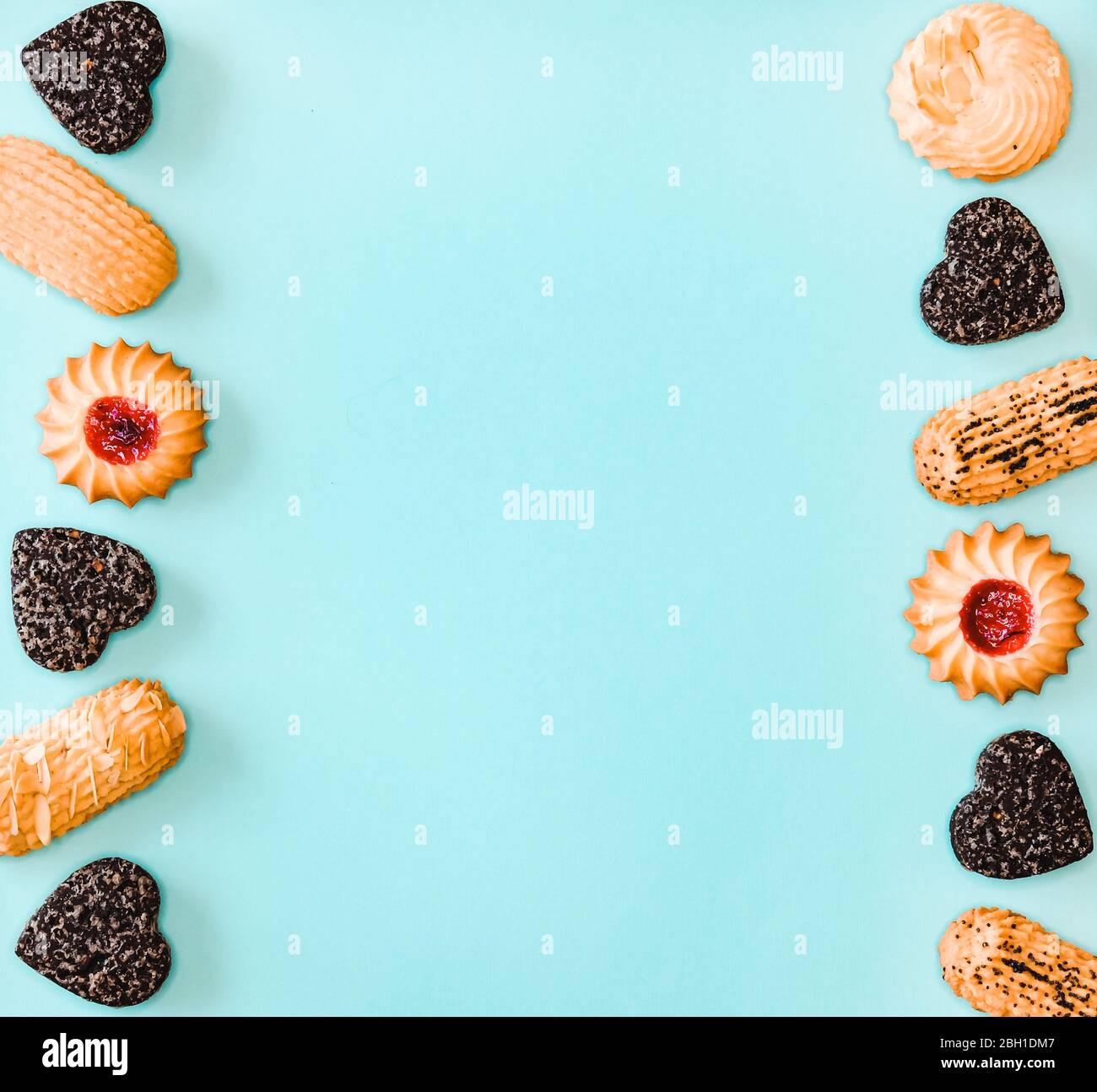 Cookies pattern background Stock Photo - Alamy