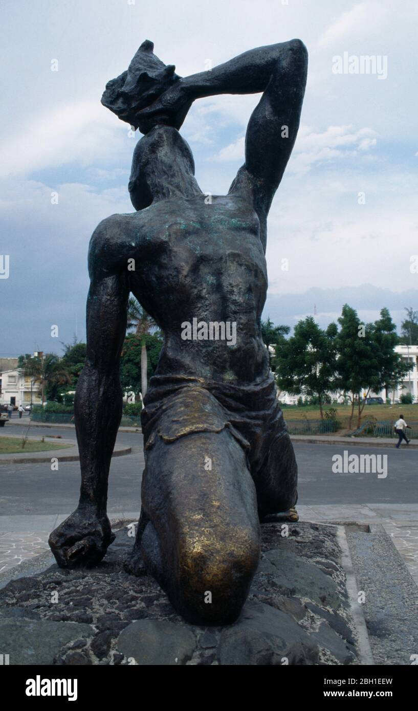 West Indies, Haiti, Port au Prince, Statue of Unknown Maroon, Maroons ...