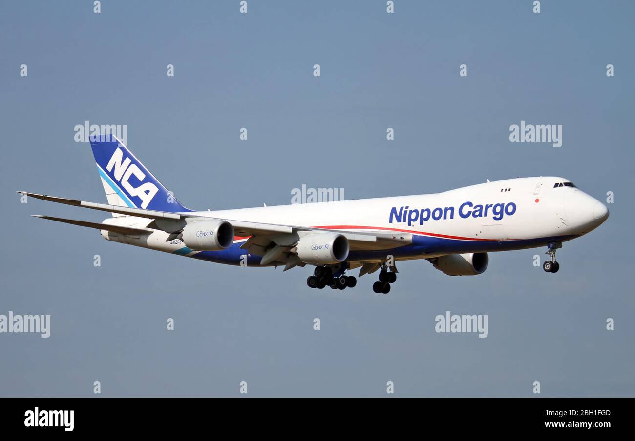 JA12KZ Nippon Cargo Airlines (NCA) Boeing 747-8F Photographed at ...