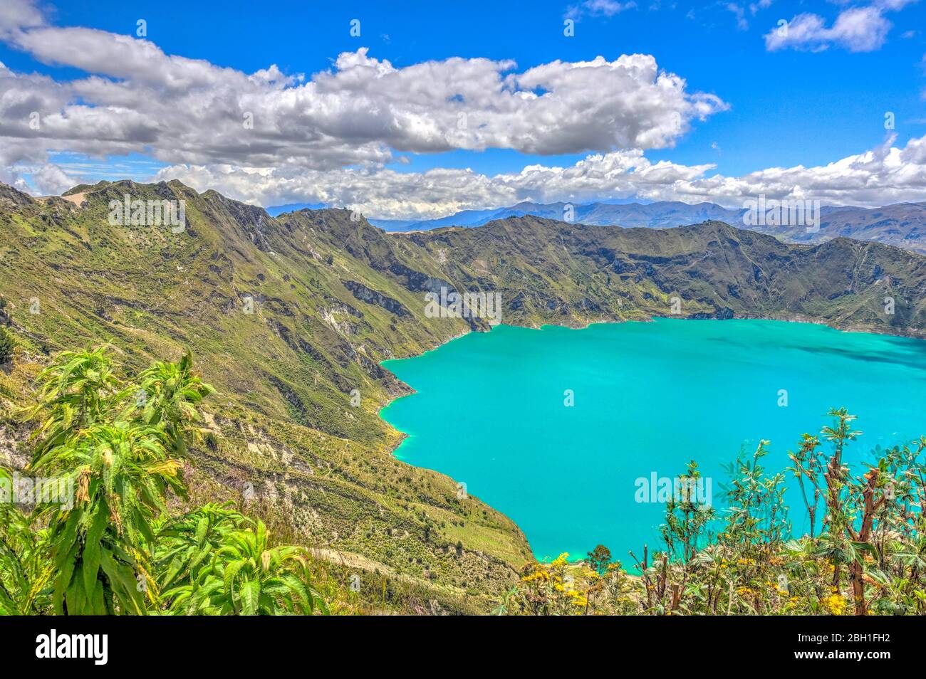 Quilotoa Crater Lake, Ecuador Stock Photo - Alamy