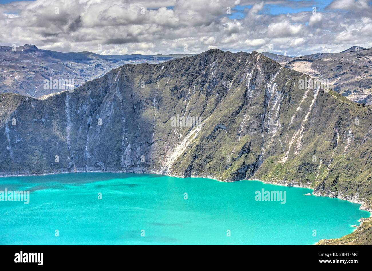 Quilotoa Crater Lake, Ecuador Stock Photo - Alamy
