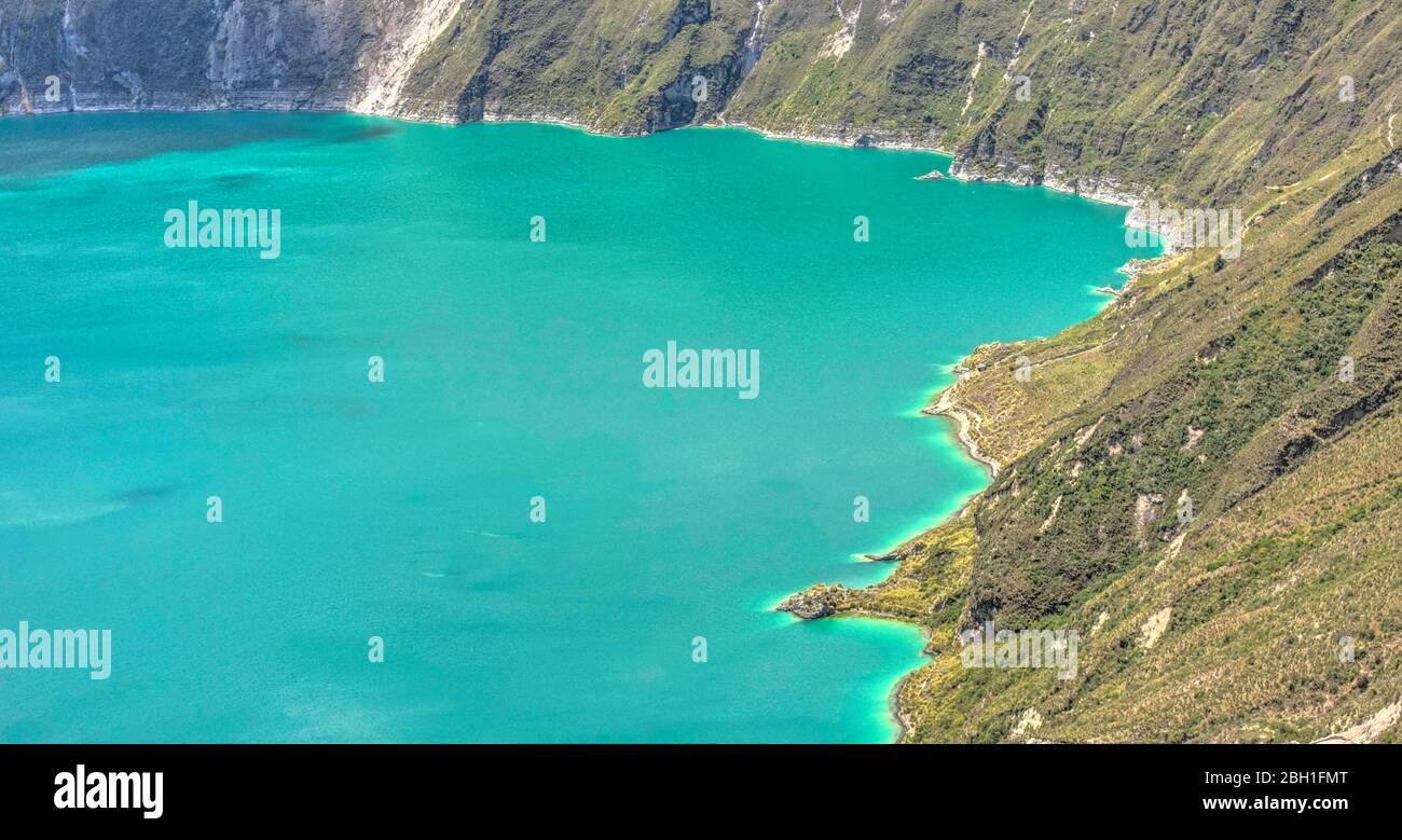 Quilotoa Crater Lake, Ecuador Stock Photo - Alamy