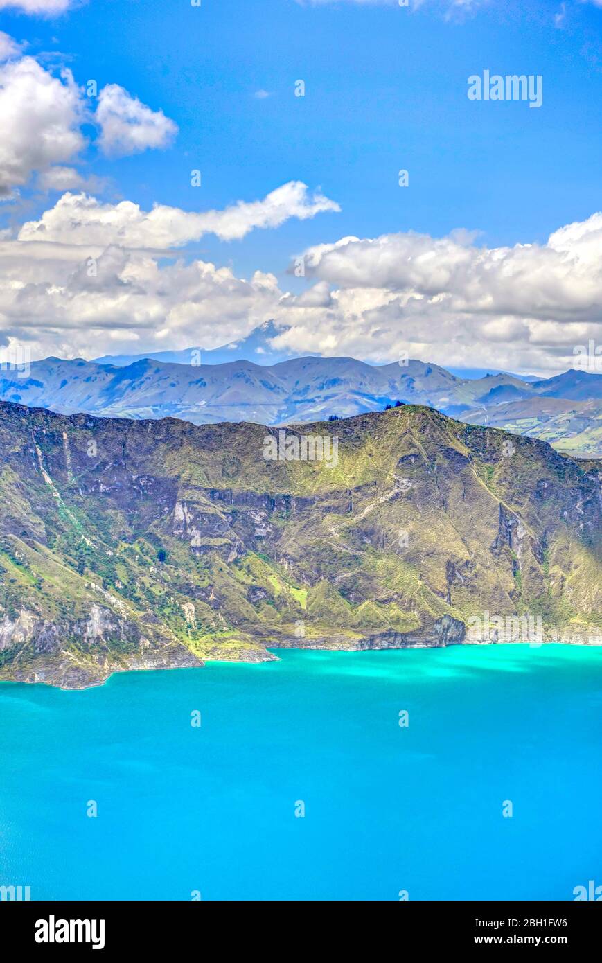 Quilotoa Crater Lake, Ecuador Stock Photo - Alamy
