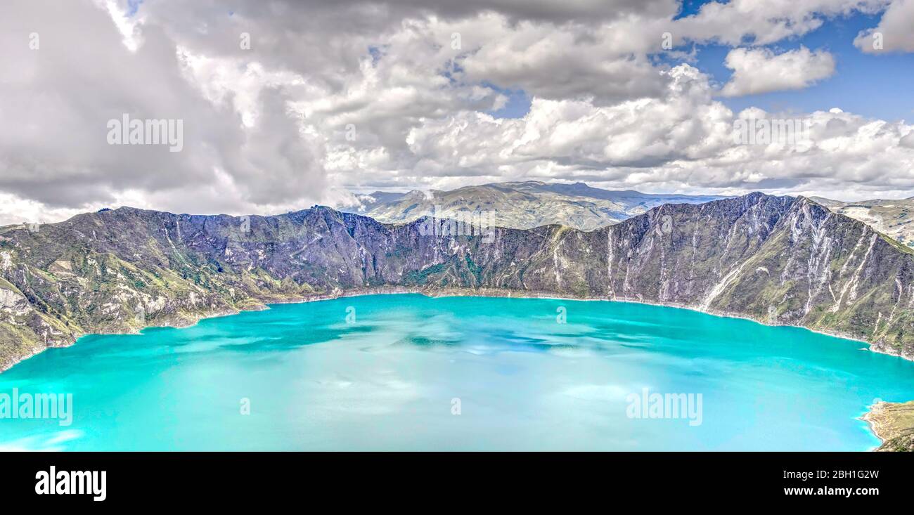 Quilotoa Crater Lake, Ecuador Stock Photo - Alamy