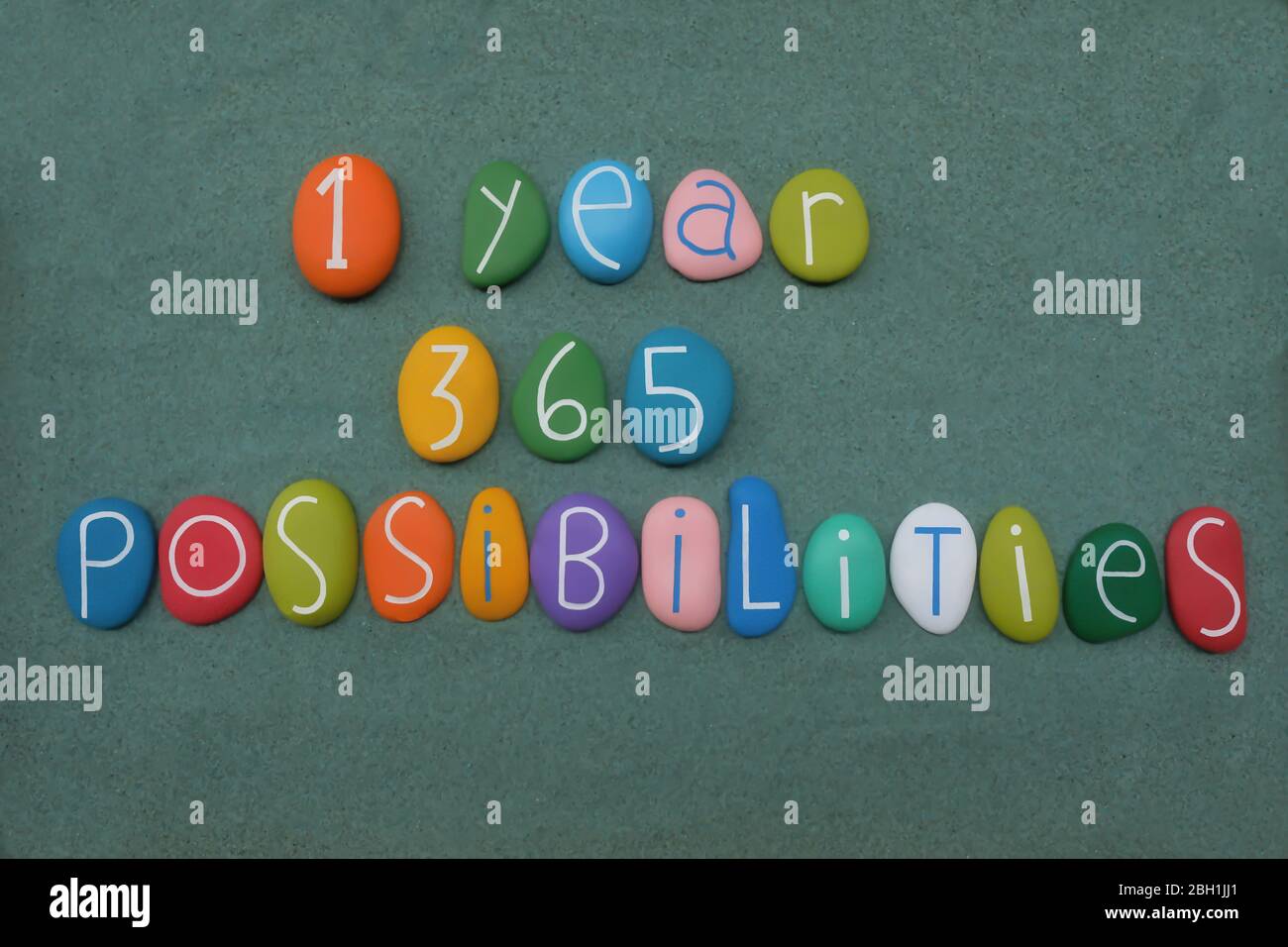 One year, 365 possibilities, Inspiration Motivational Quote composed ...