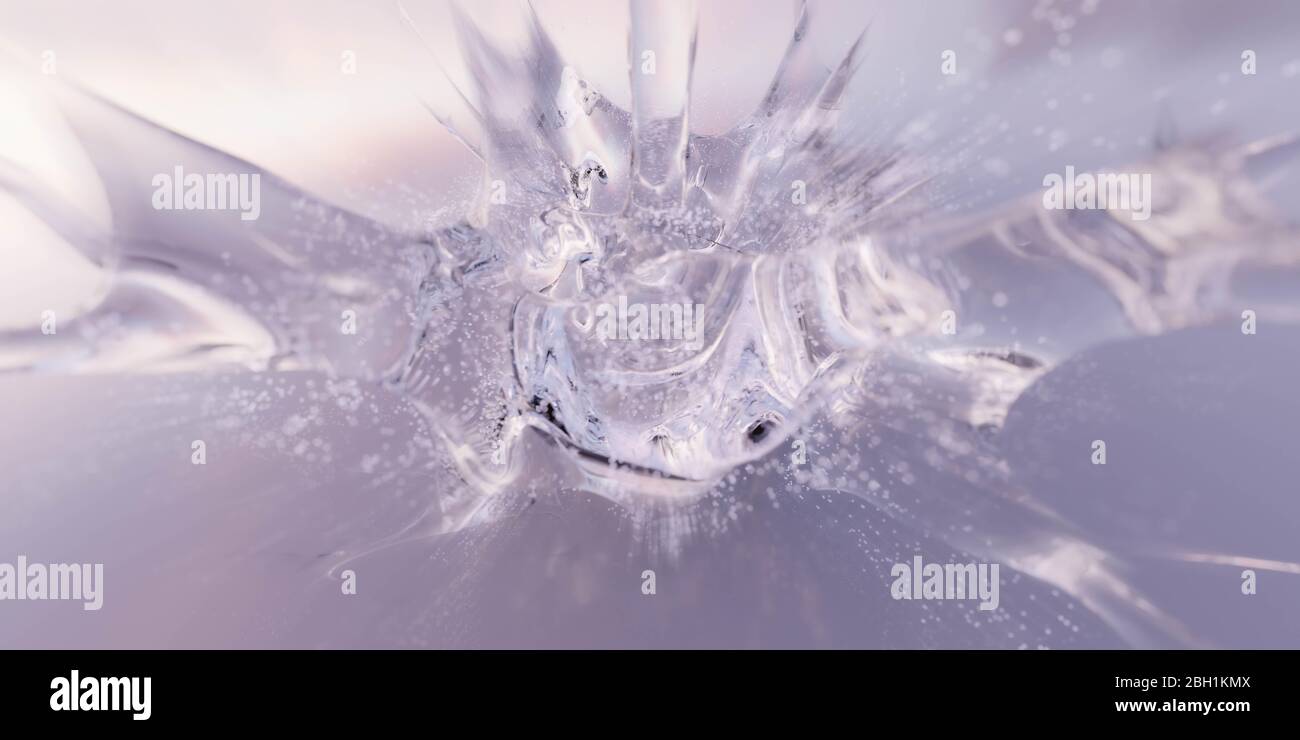 water splash spills out of glass 3d action movement rendering ...