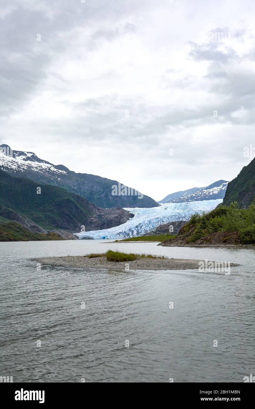 Alaskan Glaciers and mountains in the wilderness of Alaska Stock Photo ...