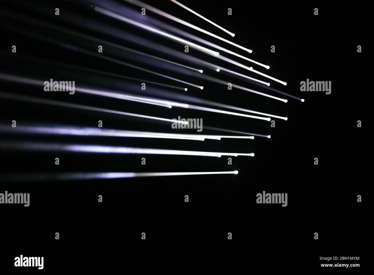 Stage Spotlight with Laser rays in dark Stock Photo - Alamy