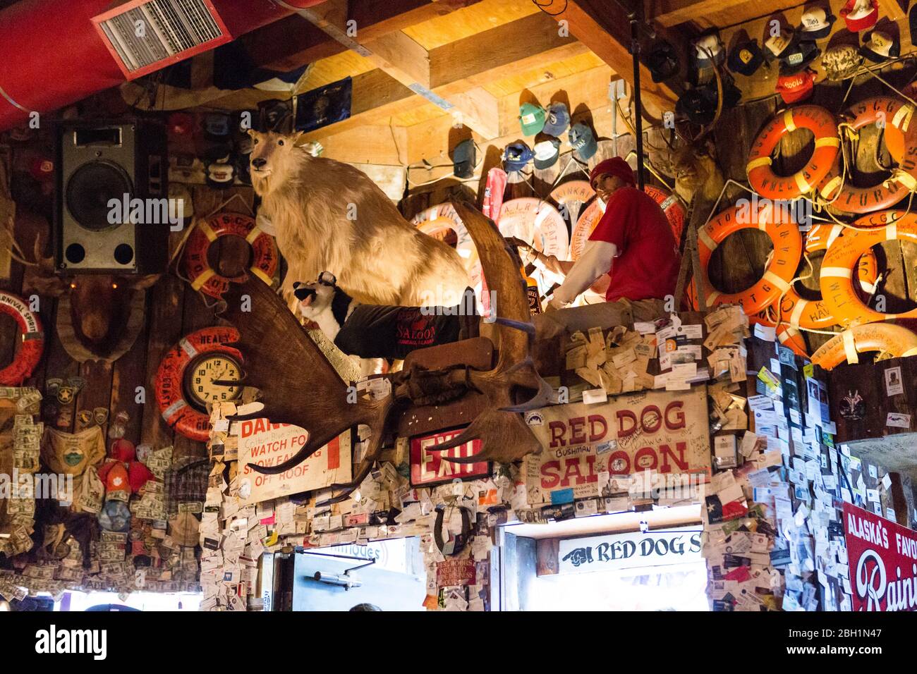 Red Dog Saloon in the Alaskan Capital Juneau, Alaska Stock Photo - Alamy