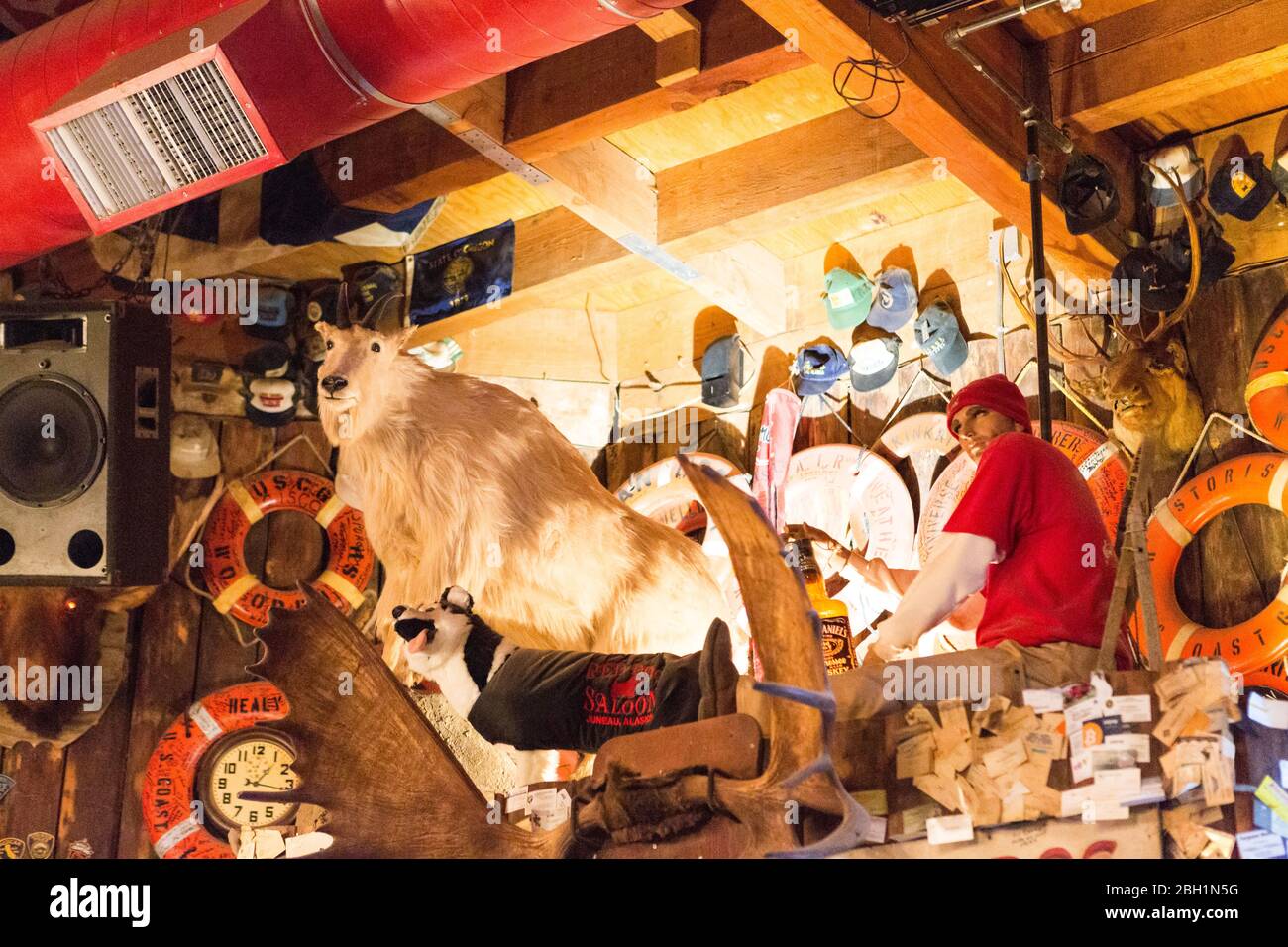 Red Dog Saloon in the Alaskan Capital Juneau, Alaska Stock Photo - Alamy