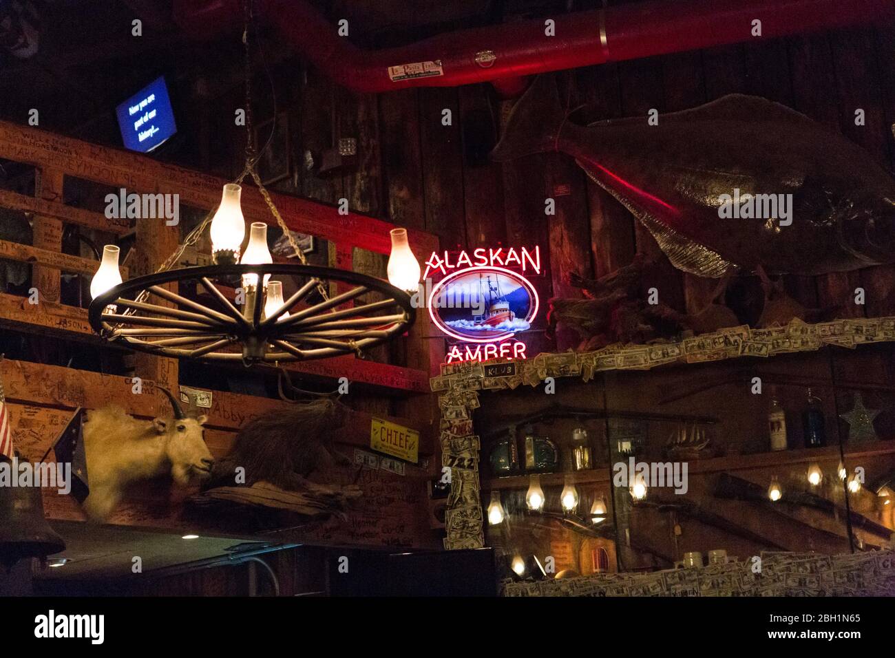 Red Dog Saloon in the Alaskan Capital Juneau, Alaska Stock Photo - Alamy