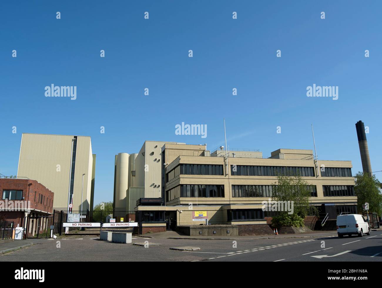 exterior and main entrance of the former stag brewery, mortlake, london ...