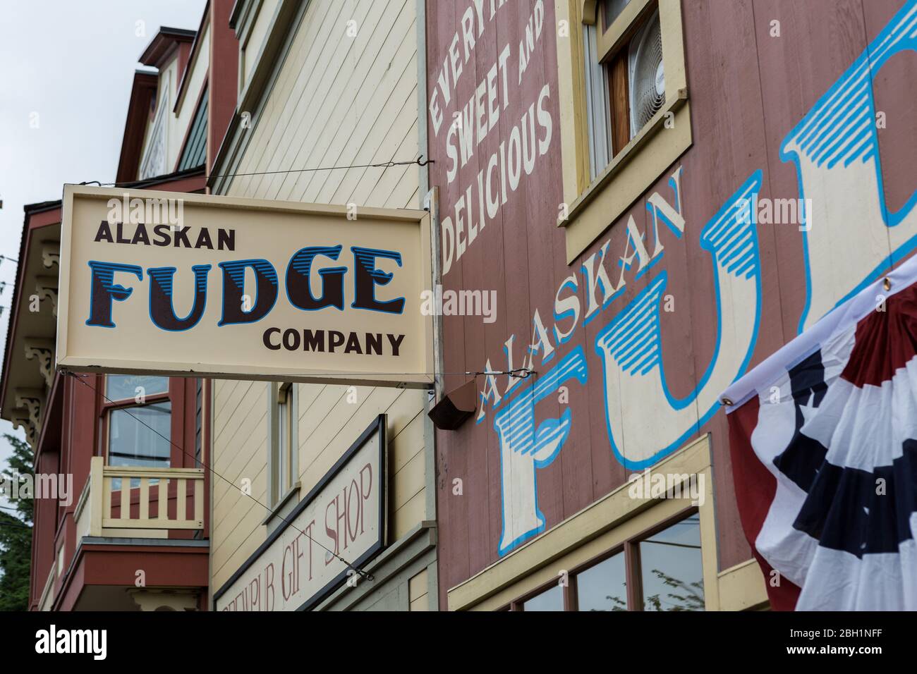 Alaskan Fudge Company in Skagway, Alaska Stock Photo - Alamy