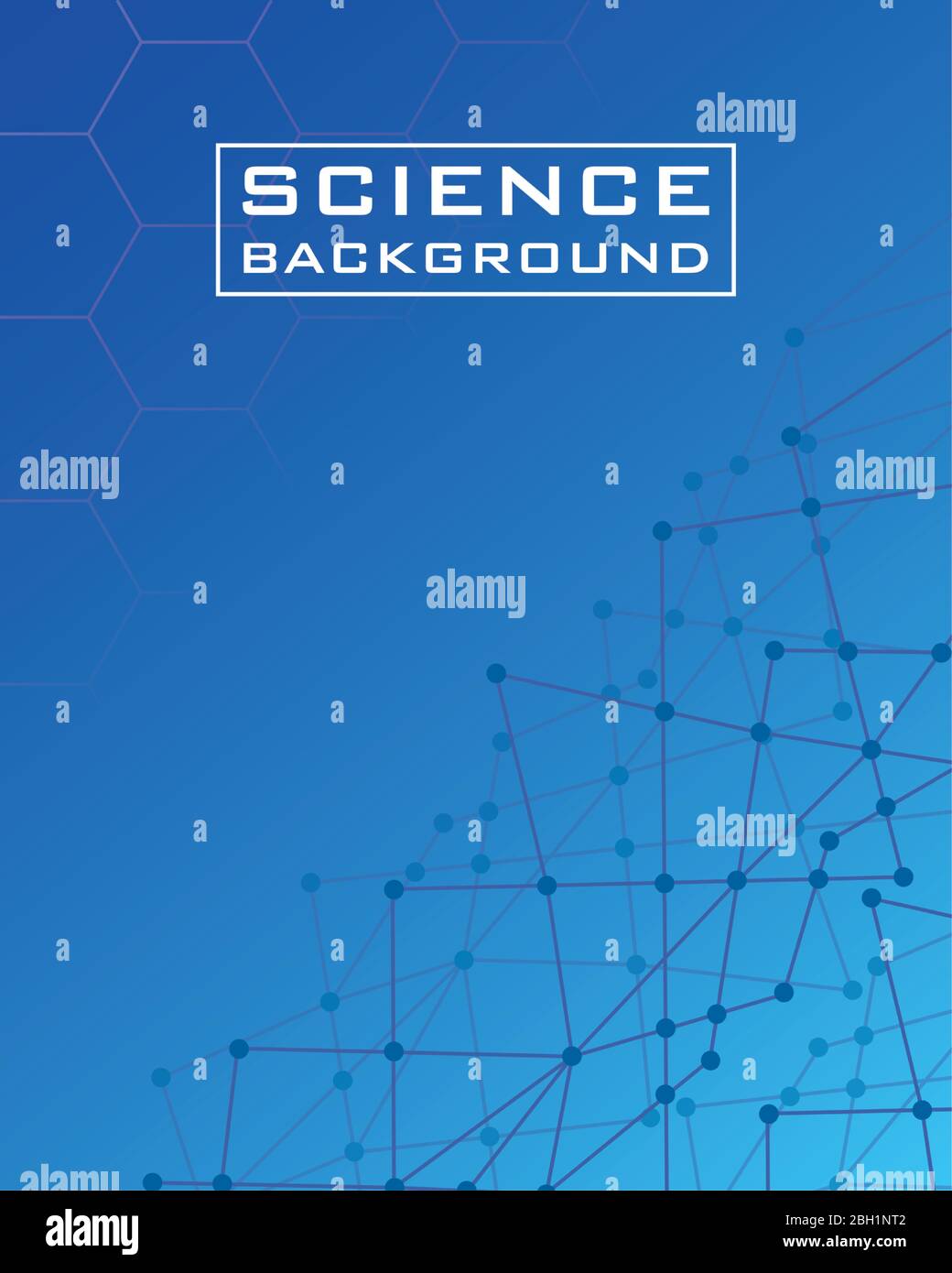 blue science background with lines structures Stock Vector Image & Art ...