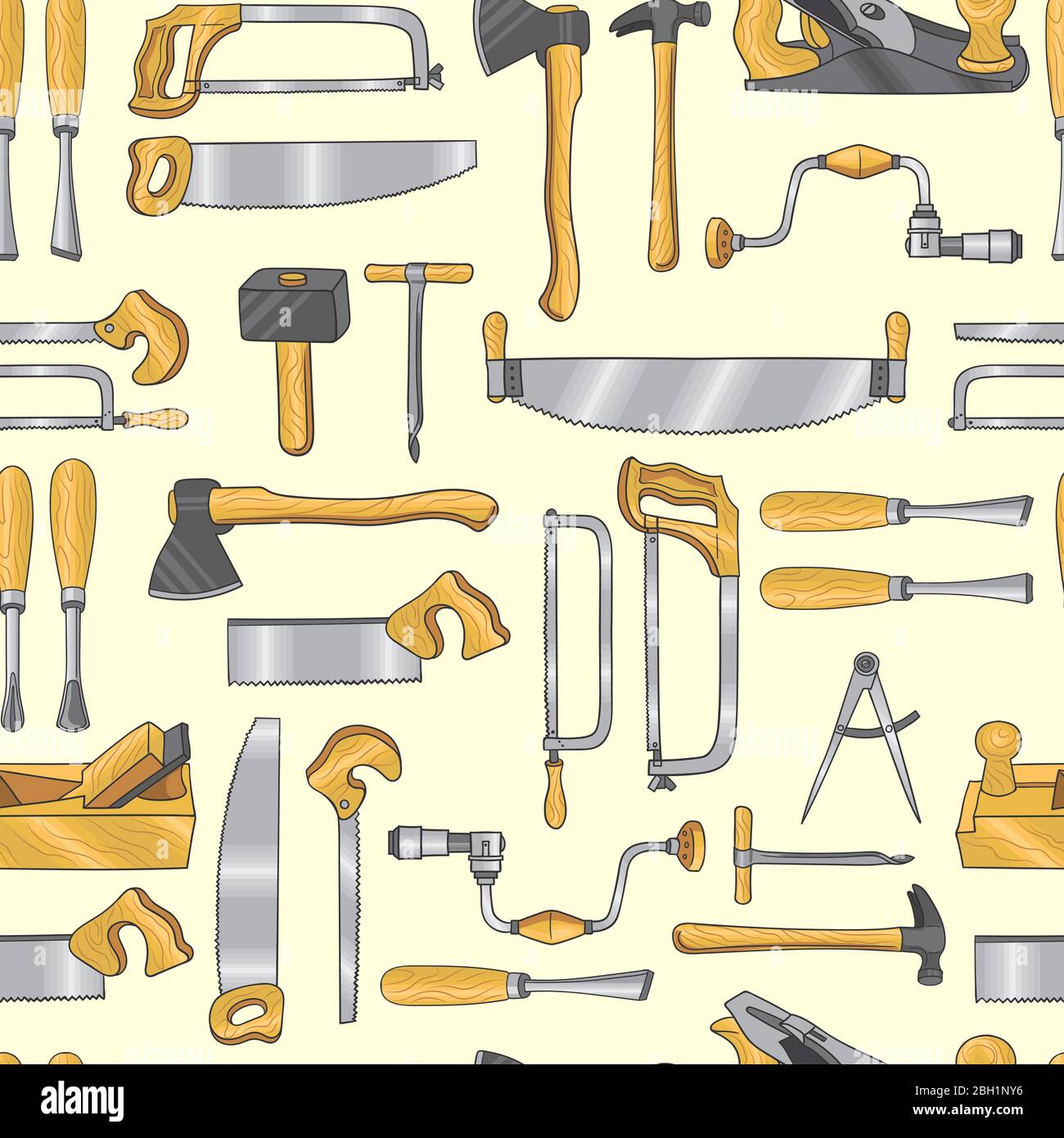 Carpentry vintage illustration Stock Vector Images - Alamy