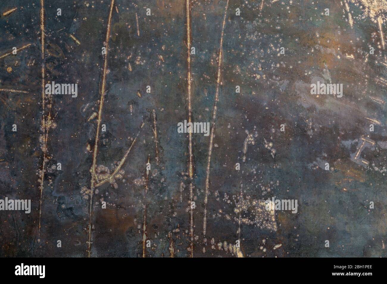 rusted black flat raw steel sheet surface texture and background with ...