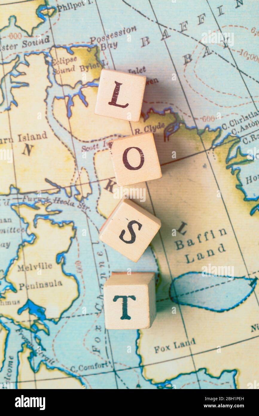 Lost concept map hi-res stock photography and images - Alamy