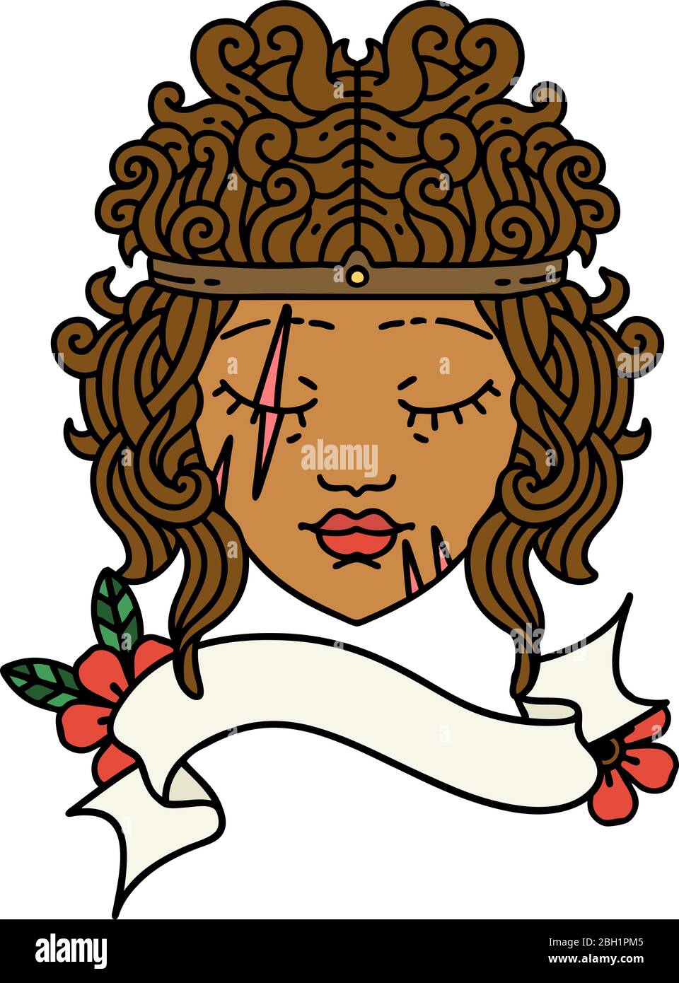 Retro Tattoo Style human barbarian character Stock Vector Image & Art ...