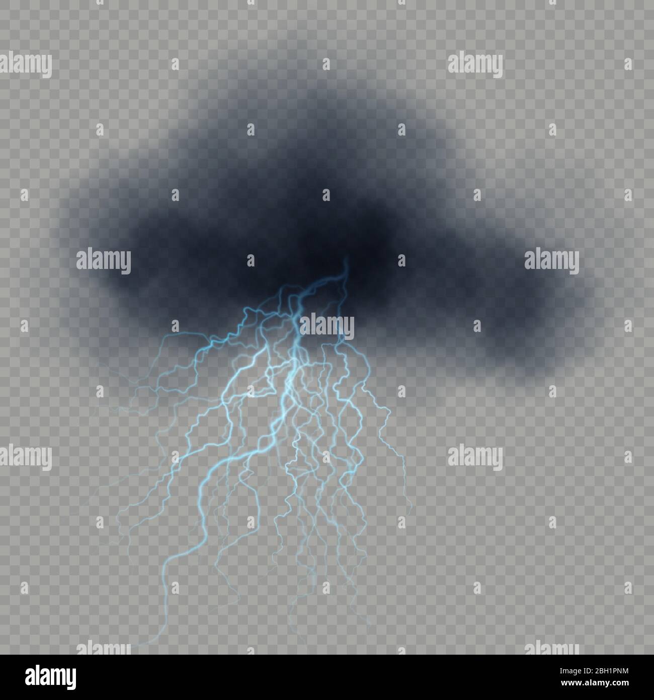 Lightning flash strike transparent background hi-res stock photography ...