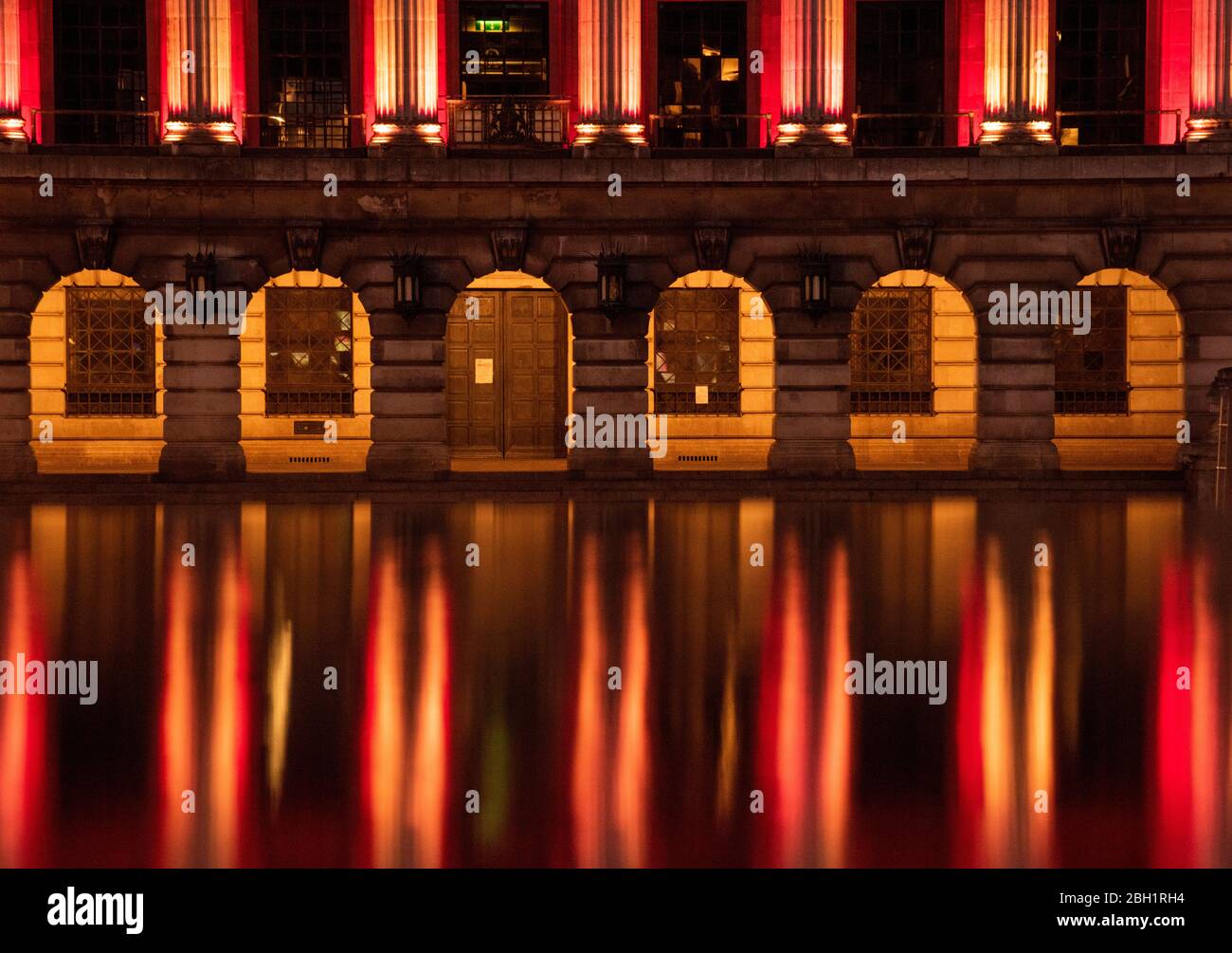 The Council House lit up red for St George's Day in Nottingham City ...