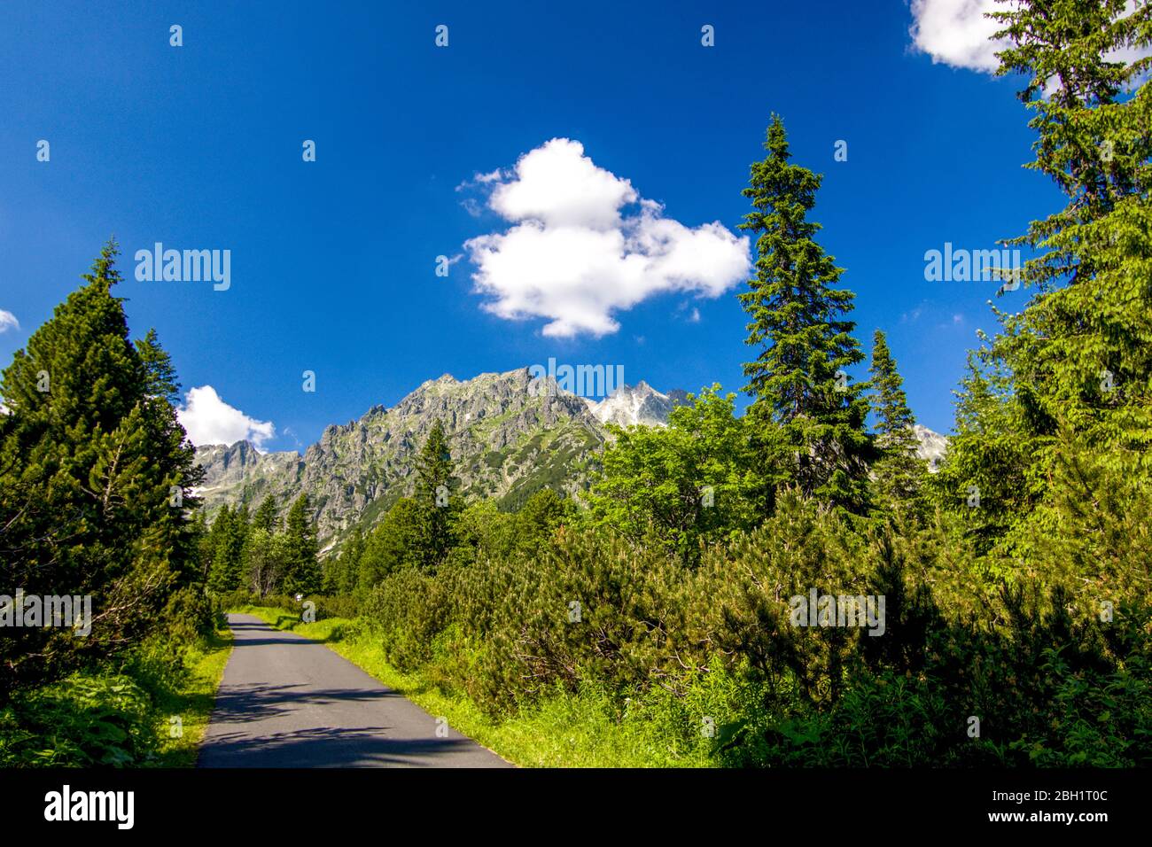 Tatra mountain high slovakia top rock cloud hi-res stock photography ...