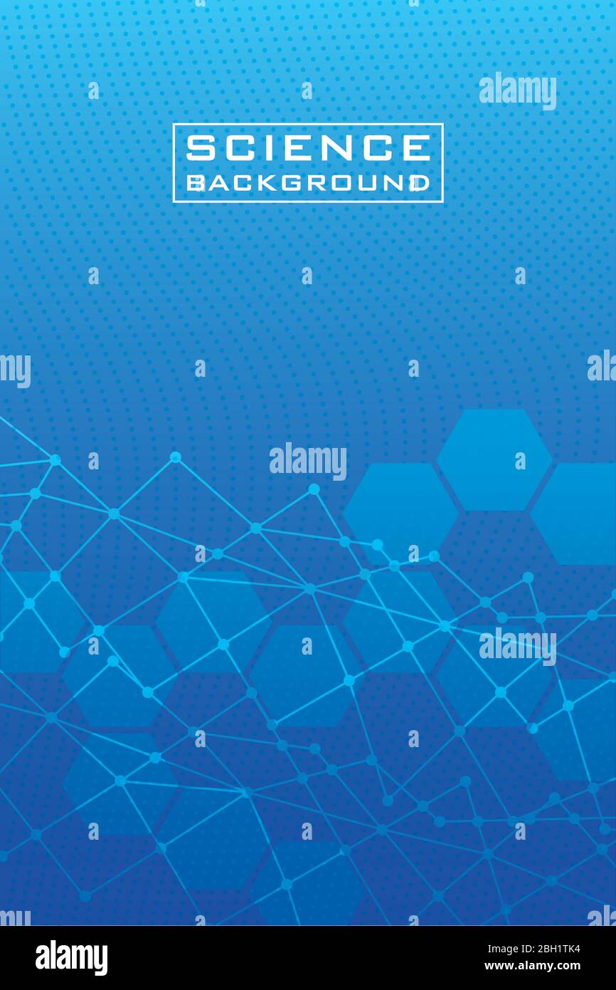 blue science background with lines structures Stock Vector Image & Art ...