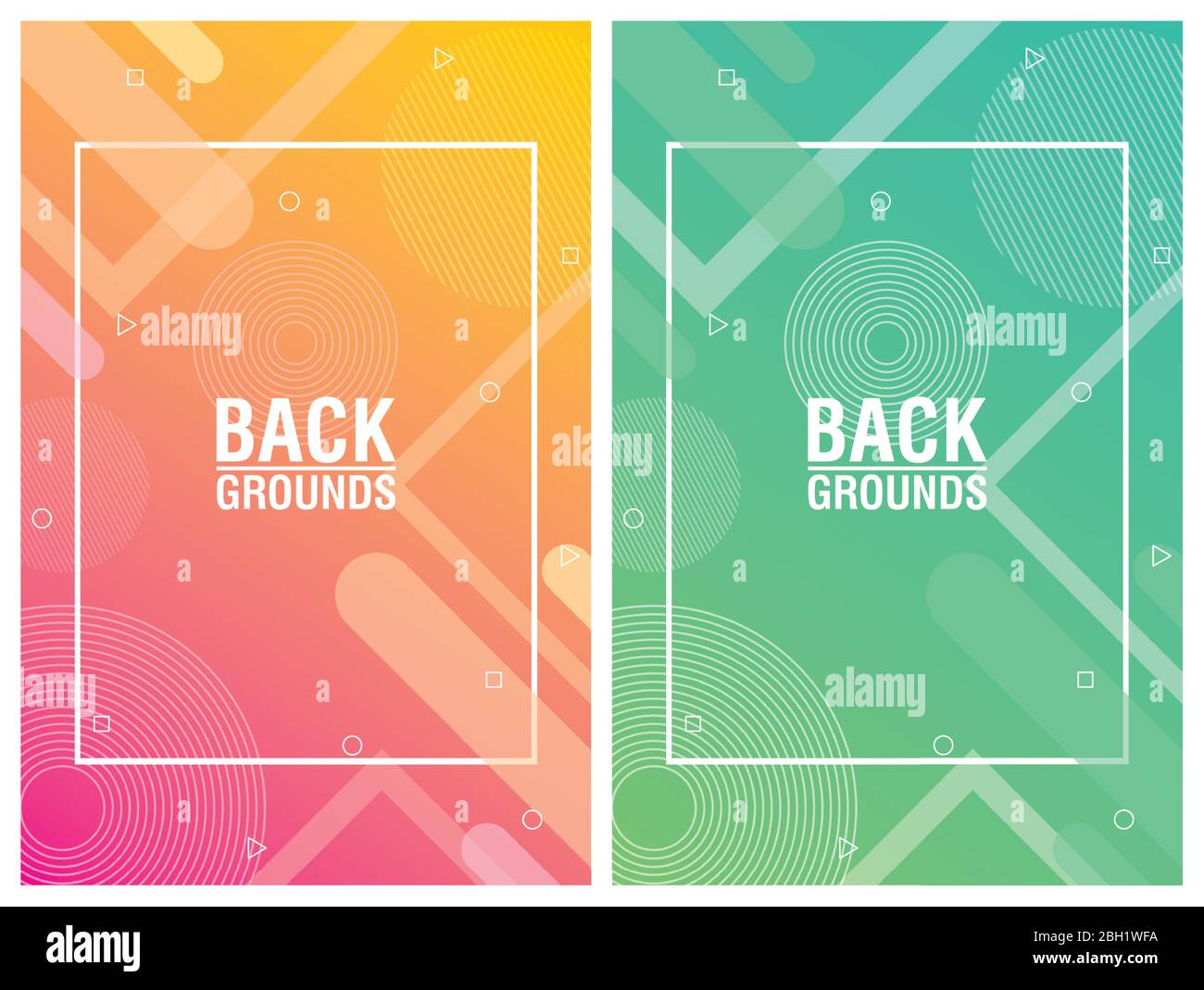 two vibrant colors background icon Stock Vector Image & Art - Alamy