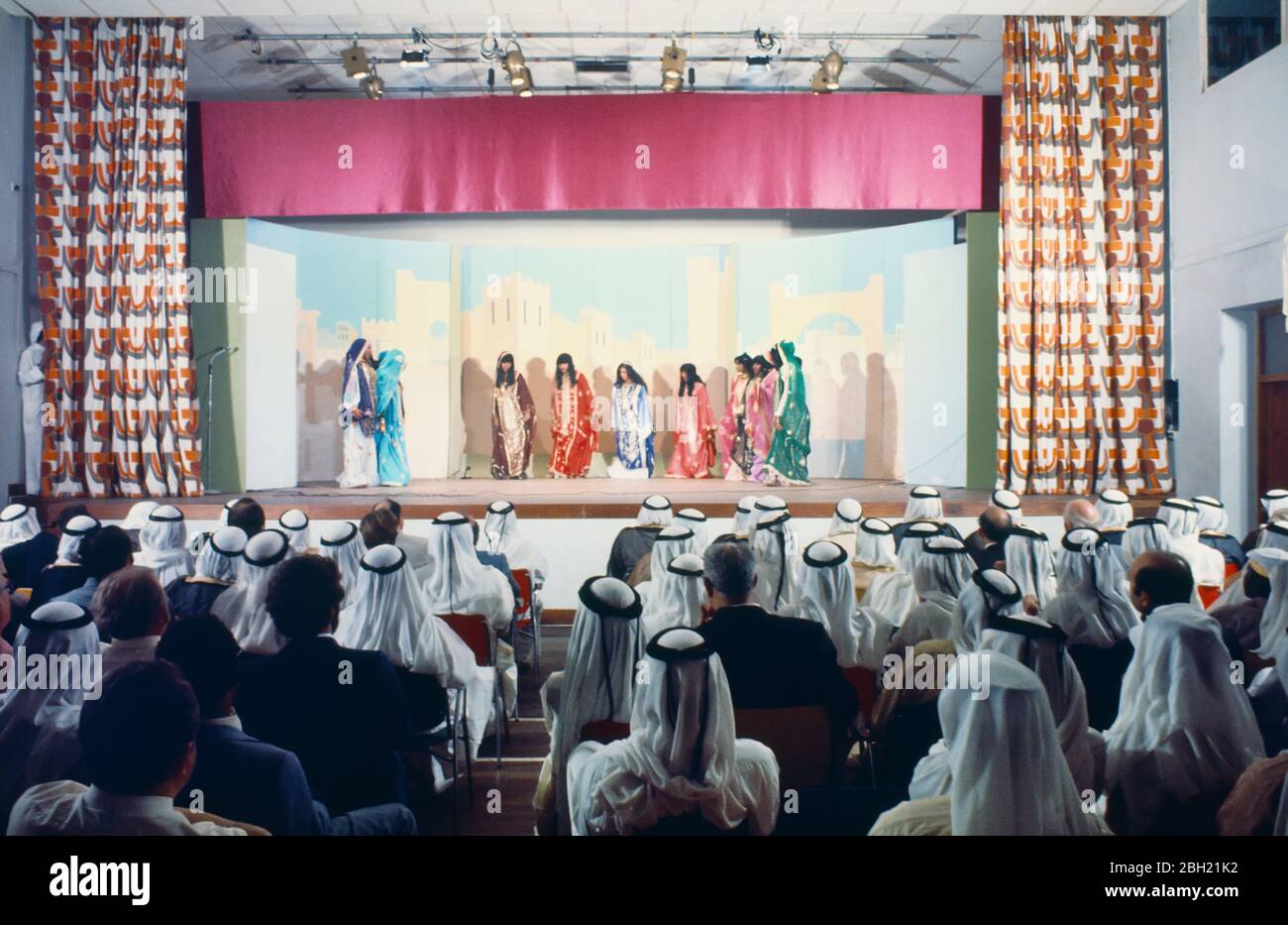 Qatar, Entertainment, Theatre performance with players in costume Stock ...