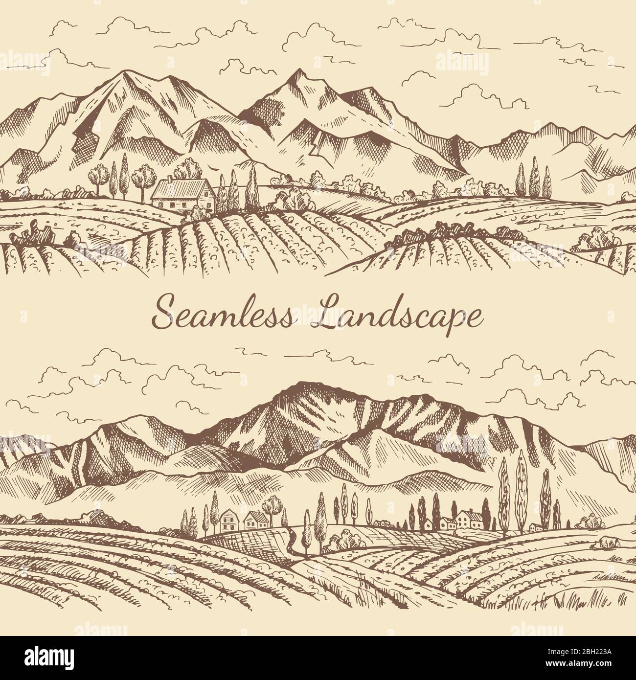 Village country pictures Stock Vector Images - Alamy